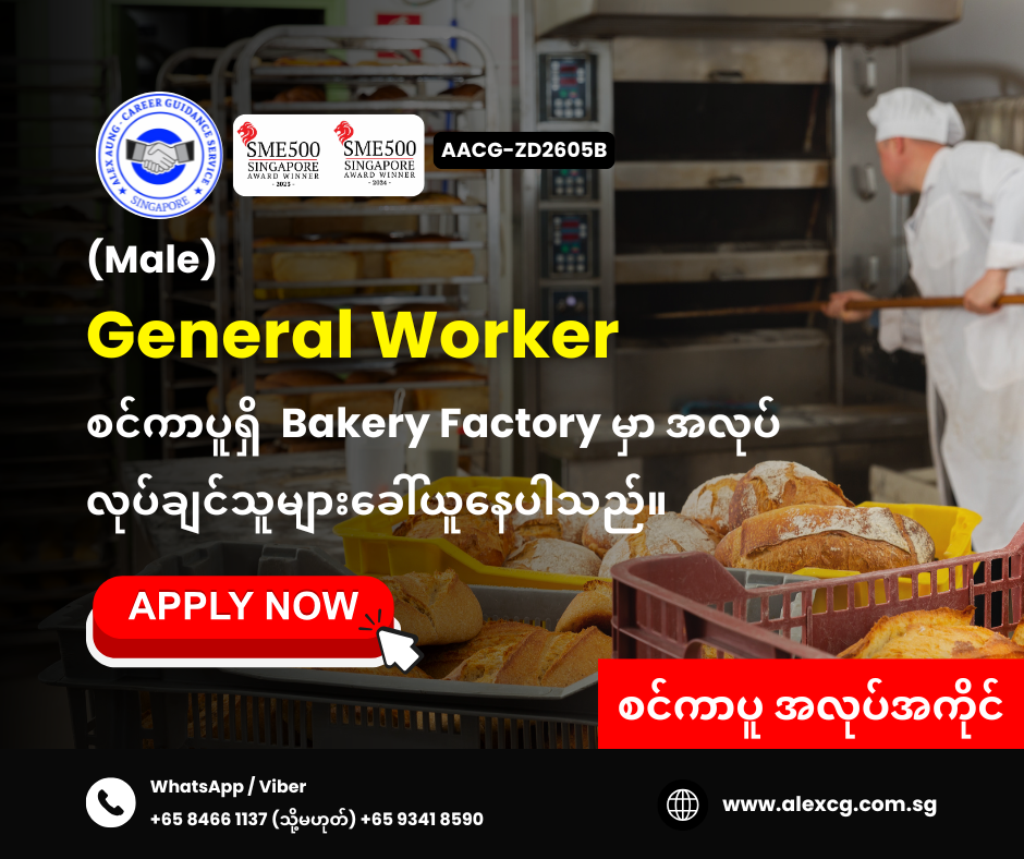 General Worker – Alex Aung - Career Guidance Service