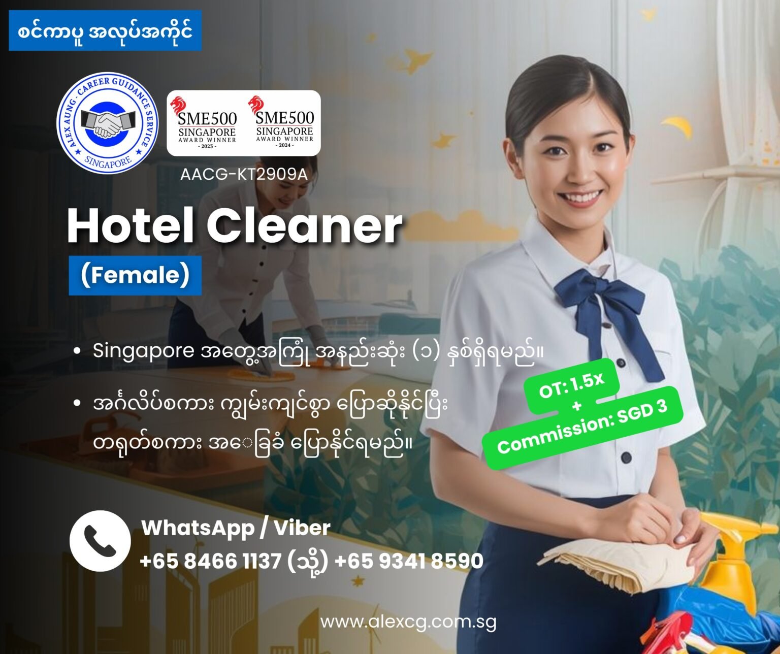 Hotel Cleaner – Alex Aung - Career Guidance Service